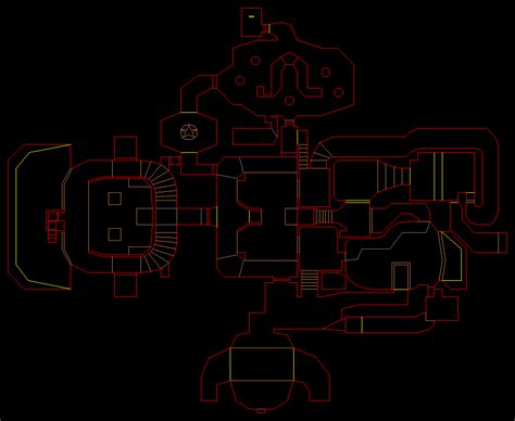 Super Nintendo Doom Level E M PHOBOS LAB Level Map