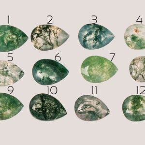 Tree Branch And Maple Leaf Moss Agate Wedding Set Twig And Maple Leaf Moss Agate Rings Etsy