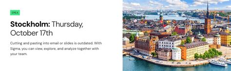 Harry Clesham On Linkedin Stockholm Snowflakeworldtour Sigmacomputing