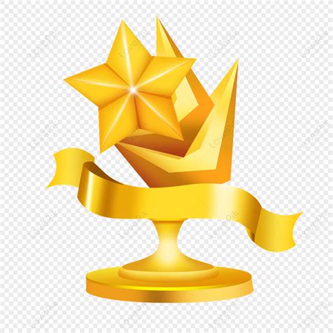 황금 트로피 메달 Png 일러스트 무료 다운로드 Lovepik