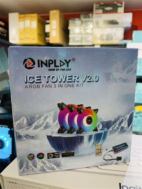 Inplay 120mm Argb Cooling Fan Ice Tower V2 3in1 Kit With Controller Remote Computers And Tech