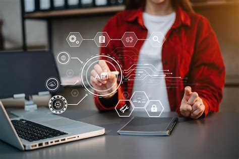 Premium Photo Api Application Programming Interface Woman Using