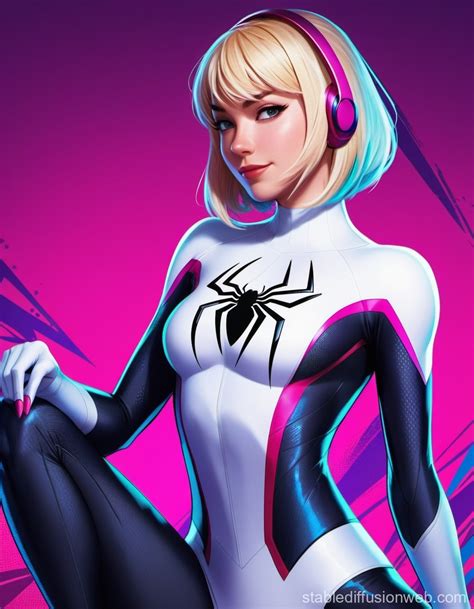 Spider Gwen S Revealing Suit Stable Diffusion Online