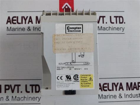 Crompton 253 Taau Lsfa C6 Current Transducer Aeliya Marine