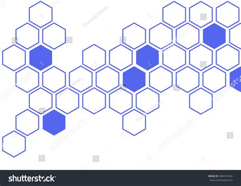 Illustration Hexagon Pattern Abstract Pattern Arranged Stock Vector