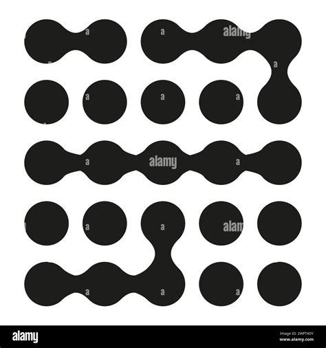 Abstract Point Movement Connected Round Blobs Transition Metaballs Stock Vector Image And Art Alamy