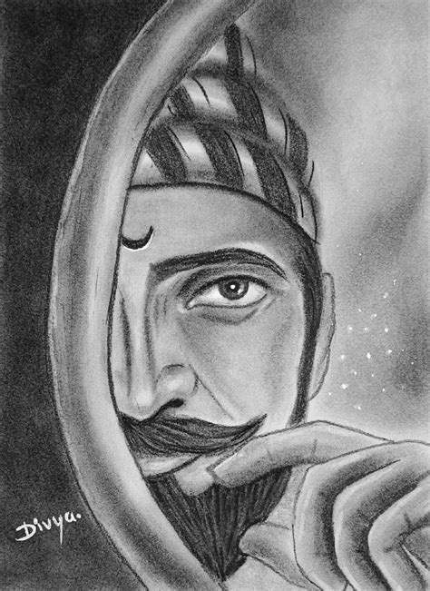 Shiv Chhatrapati Pencil Sketch Pencil Sketch Images Sketches Pencil Sketch