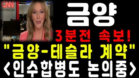 금양 주가전망 🔴cnn 단독 이럴줄 알았다 주주님들 축하드립니다 금양 금양주가전망 금양주식전망 Youtube