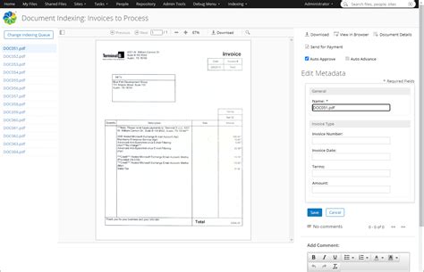 Document Indexing Module For Alfresco Share