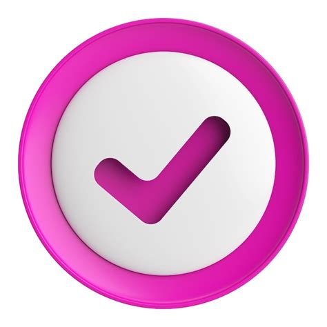 Premium Photo 3d Checkbox Check Mark 3d Illustration