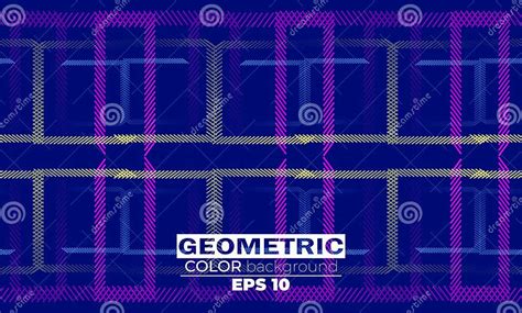 Minimalist Colorful Modern Abstract Background With Geometric Shapes And Lines Stock Vector