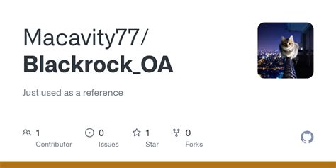 Github Macavity77blackrockoa Just Used As A Reference