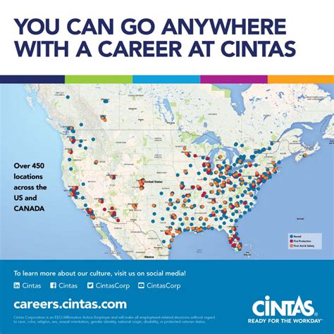 Cintas Is Growing And We Have Opportunities In Over 450 Locations