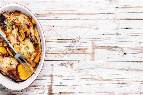 오렌지 소스를 곁들인 구운 닭 가슴살 비주얼 가이드 사진 무료 다운로드 Lovepik