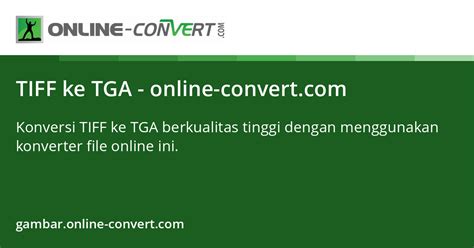 Tiff Ke Tga Online