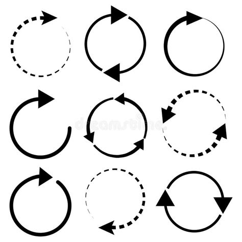 Circular Arrows Circle Diagram Infographic Set Motion Design Reload
