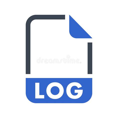 LOG File Format Icon Stock Vector Illustration Of Document 174902413
