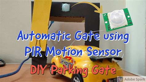 How To Make Automatic Gate Opening System DIY Parking Gate Arduino PIR Sensor YouTube