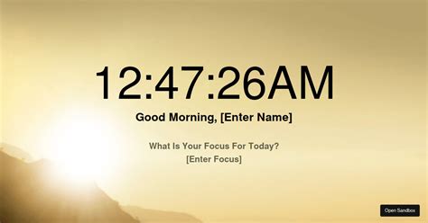 Dynamic Landing Page Javascript Codesandbox