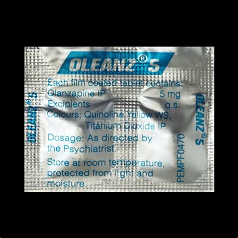 Oleanz 5mg Tablet 10s Price Uses Side Effects And Substitutes Medkart