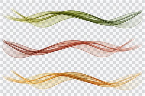 부드럽고 투명한 파도의 밝고 신선한 컬렉션 추상적인 부드러운 부드러운 분할 선 트렌디 한 머리글 또는 바닥 글 바닥글 디자인 요소에 대한 스톡 벡터 아트 및 기타 이미지