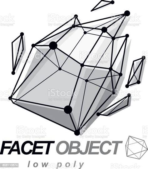 추상적인 벡터 기하학적 형태 3 차원 모양입니다 통신 기술 현대 상징 0명에 대한 스톡 벡터 아트 및 기타 이미지 0명 3차원 형태 결정체 Istock