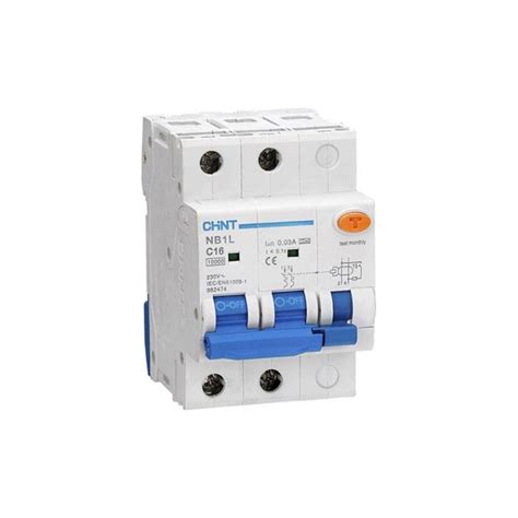 Автоматический выключатель Chint дифференциального тока 2п C 16А 30мА тип Ac 10кА Nb1l 54мм R