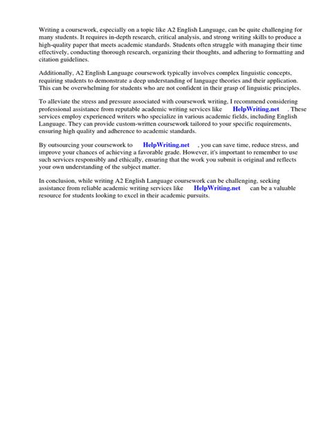 A2 English Language Coursework Examples Pdf Gce Advanced Level United Kingdom Human