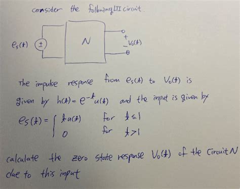 Solved Consider The Following Lti Circuit N Escu Volt