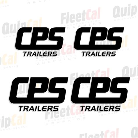 Cps Trailers Early Model Marking Decal Set Truck And Equipment Decals