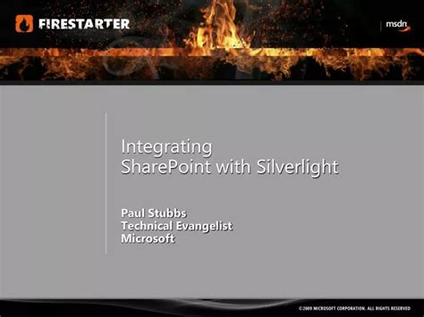 Ppt Integrating Sharepoint With Silverlight Powerpoint Presentation