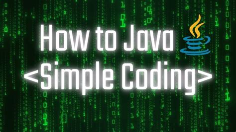 How To Java Simple Coding Youtube
