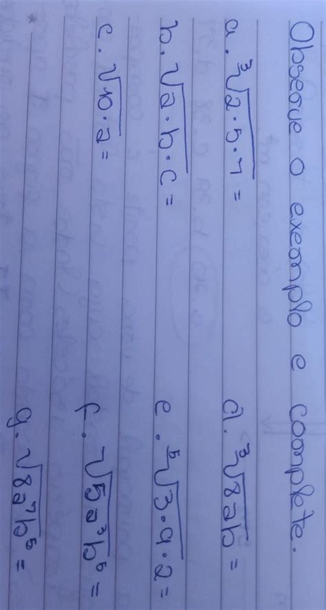 Observe O Exemplo E Complete Librain