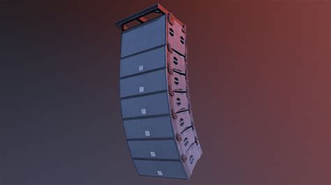 Line Array Sound Box Buy Royalty Free D Model By SUSUSUBE Bac C Sketchfab Store