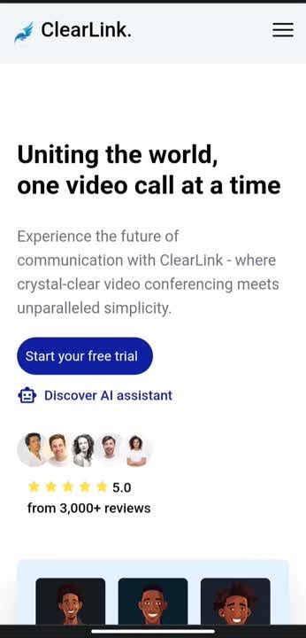 Owughikem Nkemakolam On Linkedin A Landing Page For A Video Conference Website That