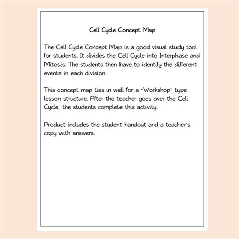 Cell Division Cell Cycle Concept Map Made By Teachers