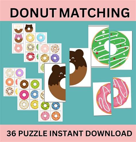 Donut Matching Game Finding Pairs Problem Solving Memory Games