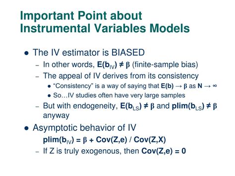 PPT Applied Econometrics Instrumental Variable Approach PowerPoint Presentation ID
