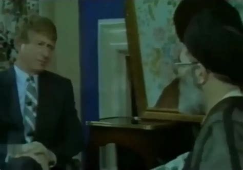 مصاحبه آیت‌الله خامنه‌ای رئیس جمهور وقت با مجری آمریکایی در سال۱۳۶۶