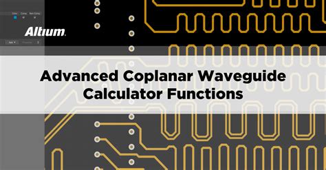 Design Rf Pcbs With A Coplanar Waveguide Calculator