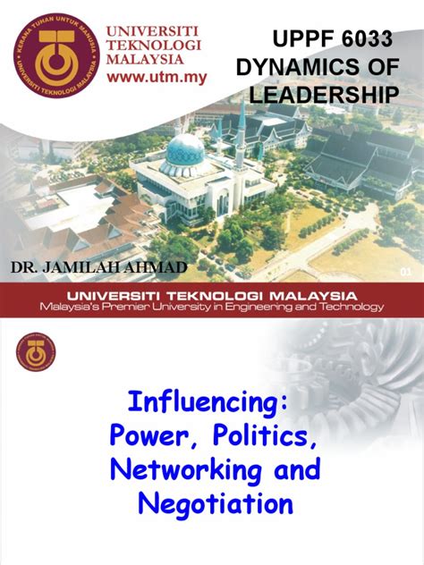 4 Influencing Power Networking Negotiation Pdf Power Social And