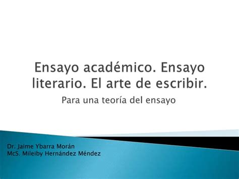El Arte De Escribir 1pptx