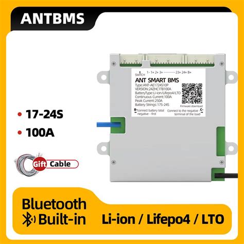 Ant Bms 13s 14s 16s 18s 20s 24s Smart Balance Bms 100a непрерывный пик