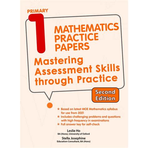 Primary 1 Mathematics Practice Papers Second Edition Shopee Malaysia