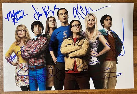 The Big Bang Theory Full Cast Signed Autographed 8x12 Photo Coa Etsy