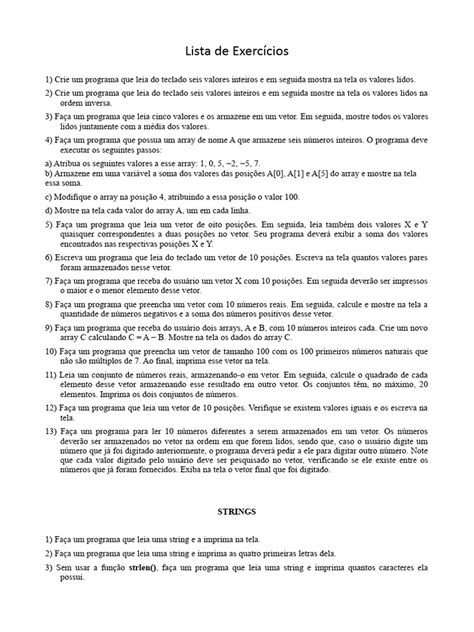 Exercícios De Programação Em Python Pdf String Ciência Da