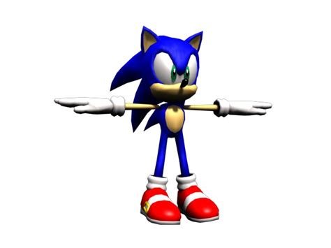 Sonic Hedgehog 3d Model