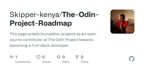 Github Skipper Kenyathe Odin Project Roadmap This Page Entails Foundation Projects As An