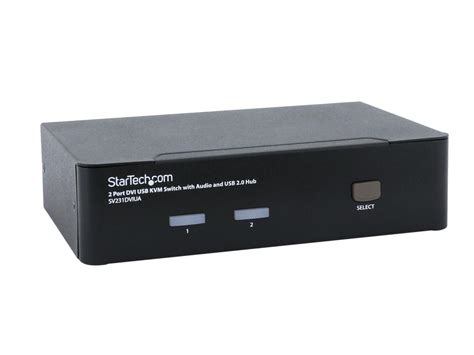 StarTech Com SV DVIUA Port DVI USB KVM Switch With Audio And USB Hub Newegg Com