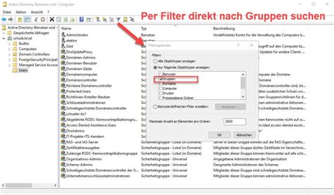 In Der Active Directory Gruppen Auslesen It Learner
